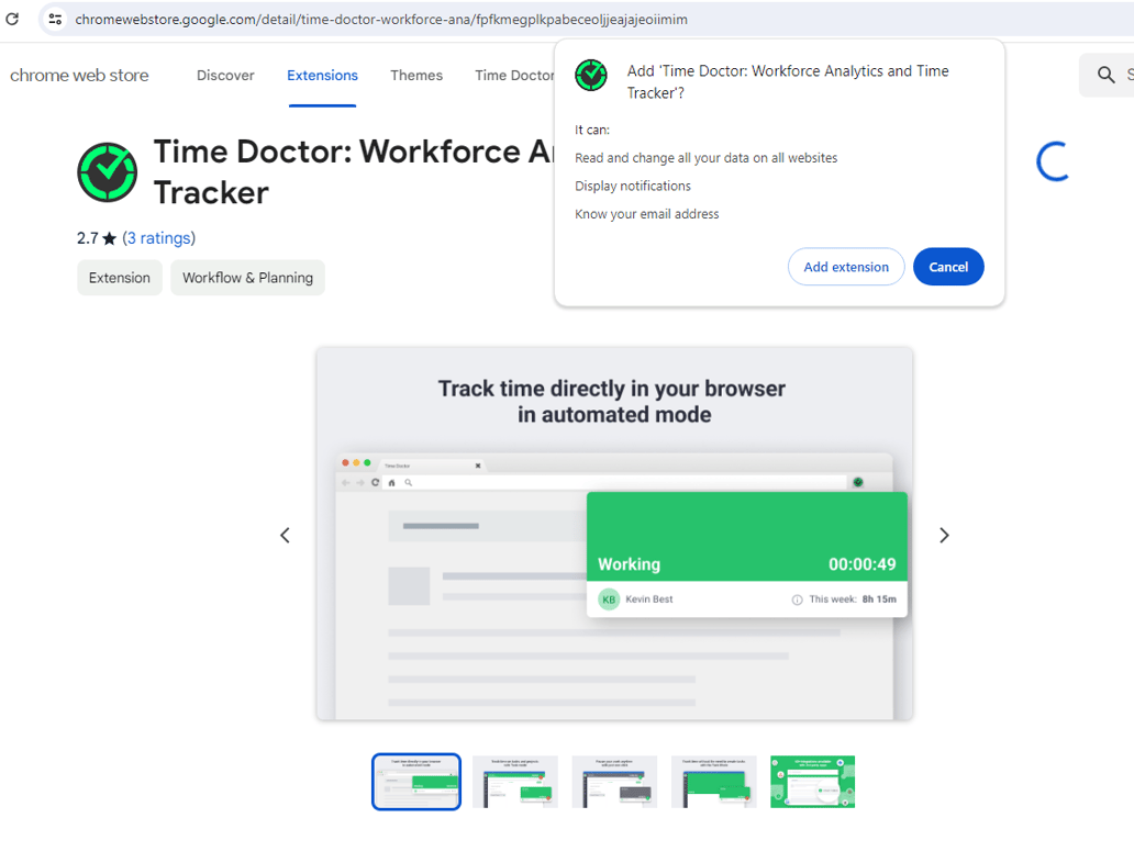 How To Install Time Doctor Browser App for Chrome Browser on Windows ...