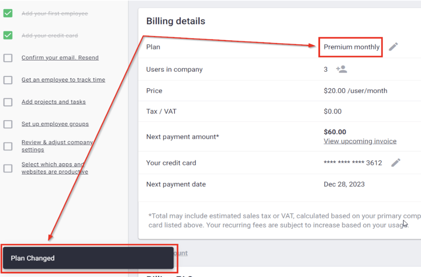 How to Update/Change Your Time Doctor Subscription Plan
