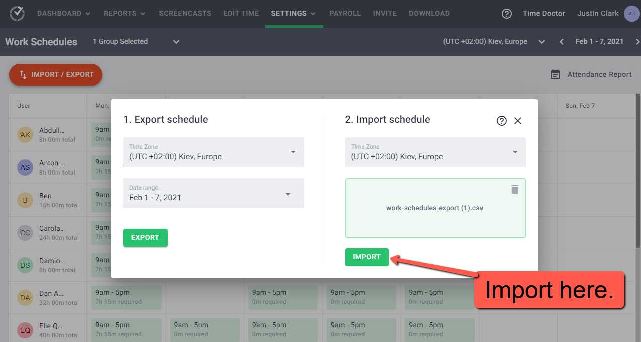 How to Set Up Schedules in Time Doctor