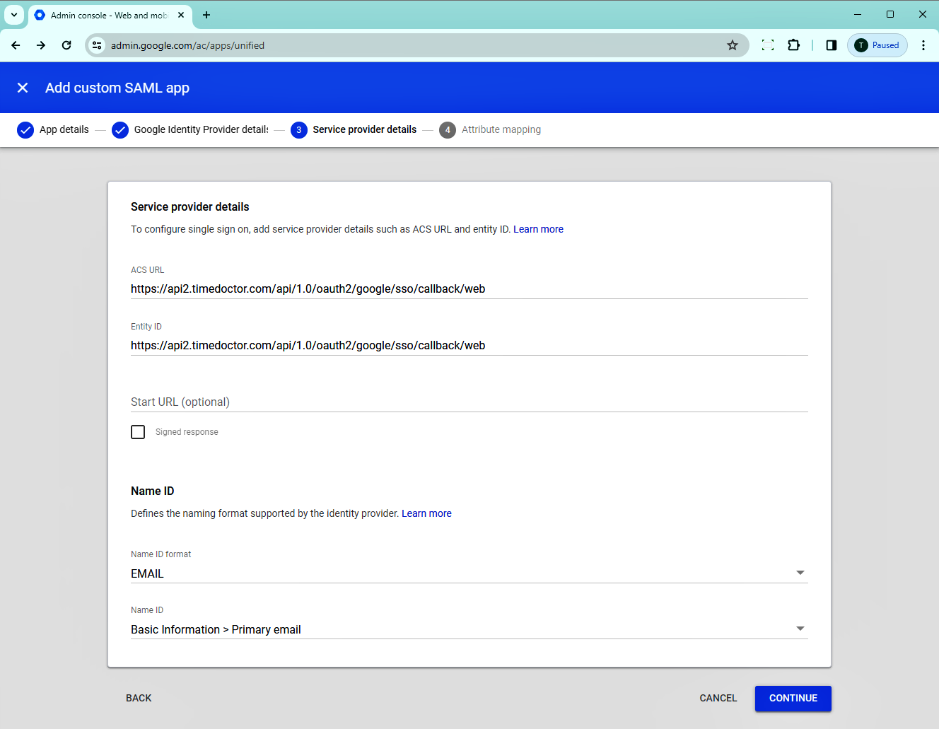 How to Configure Google Workspace SSO for Time Doctor
