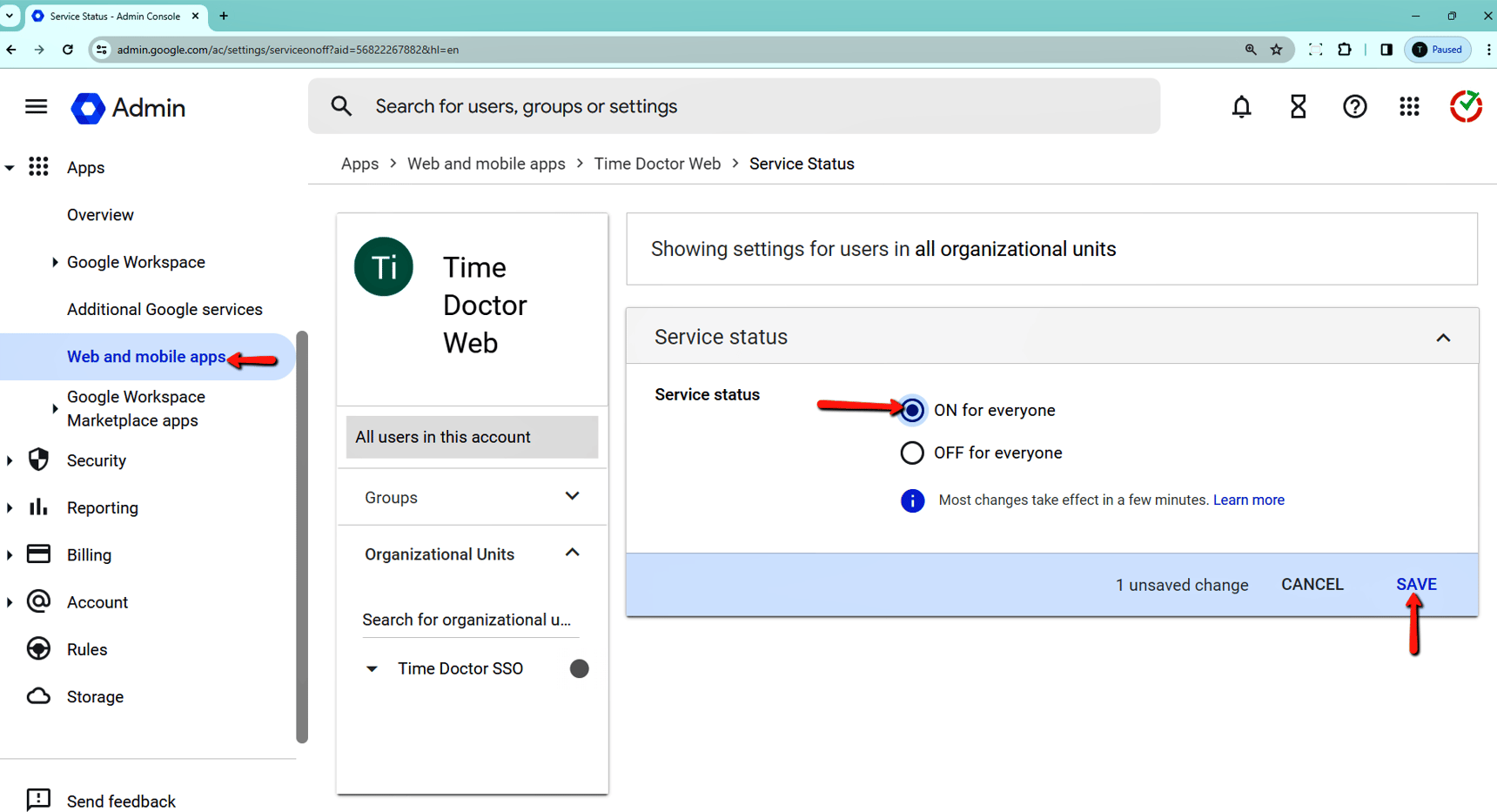 How to Configure Google Workspace SSO for Time Doctor