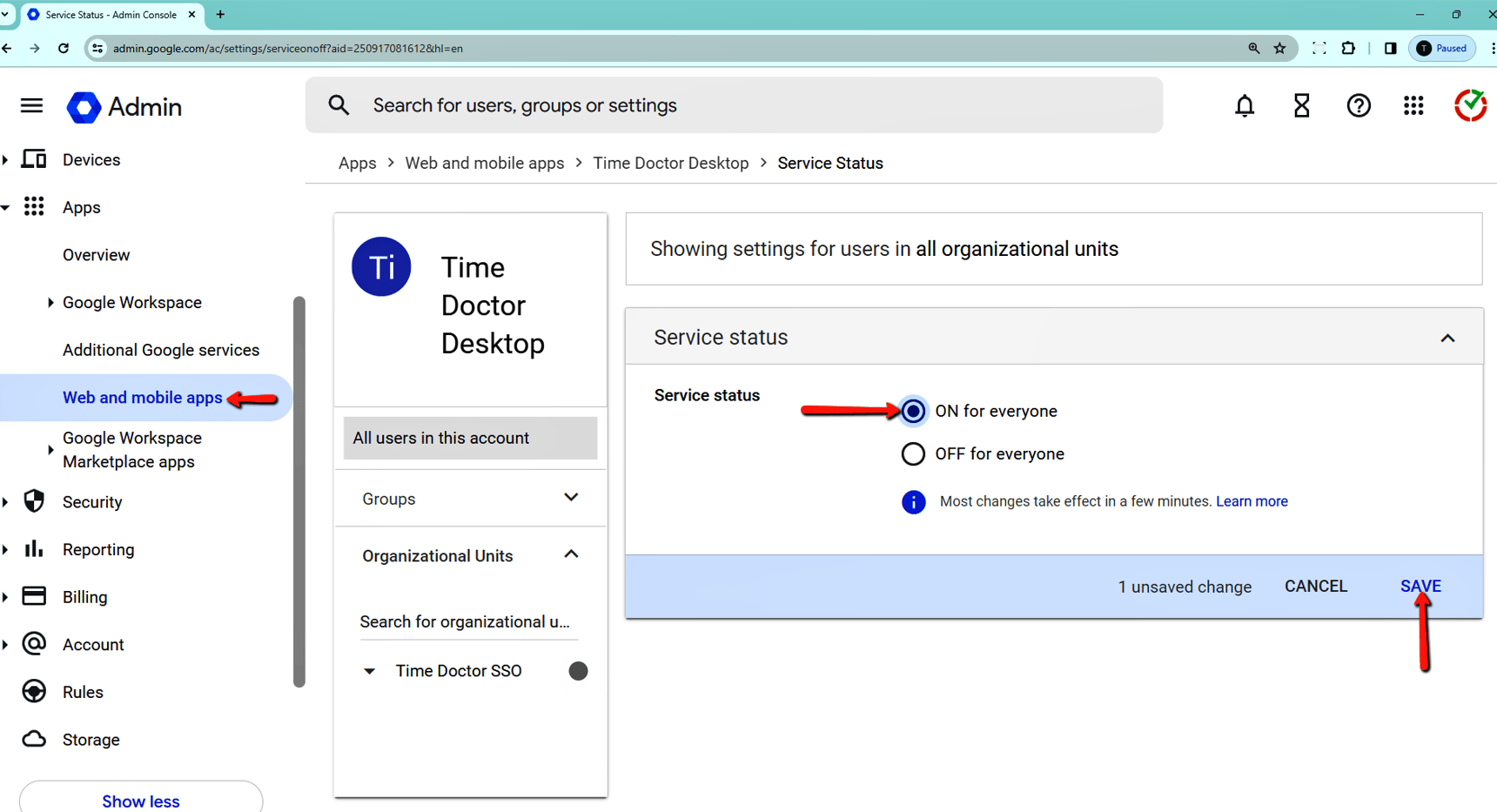 How to Configure Google Workspace SSO for Time Doctor